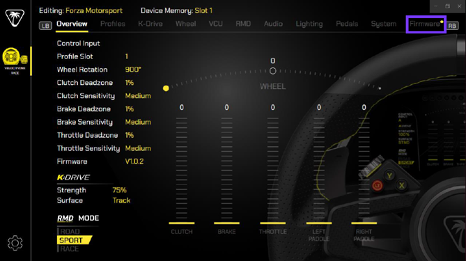 VelocityOne Race - Firmware Update